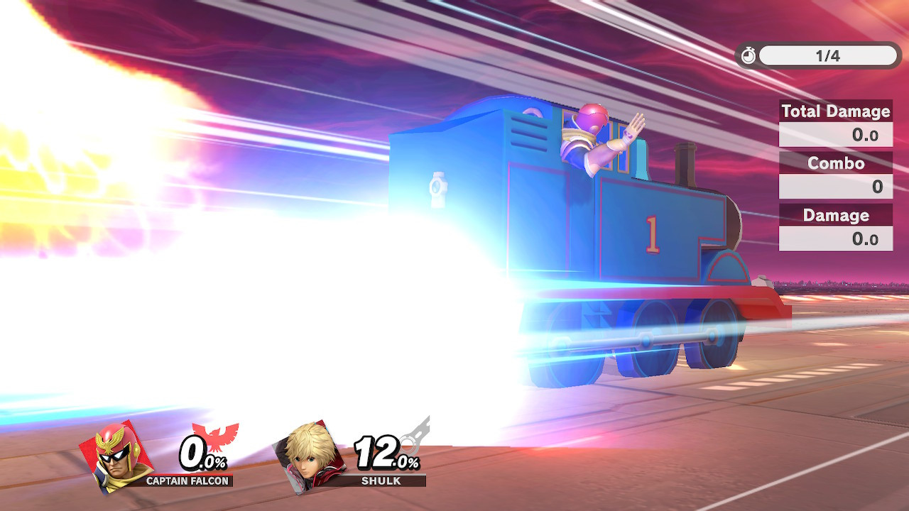 Thomas The Tank Engine over Blue Falcon Mod for Super Smash Bros ...