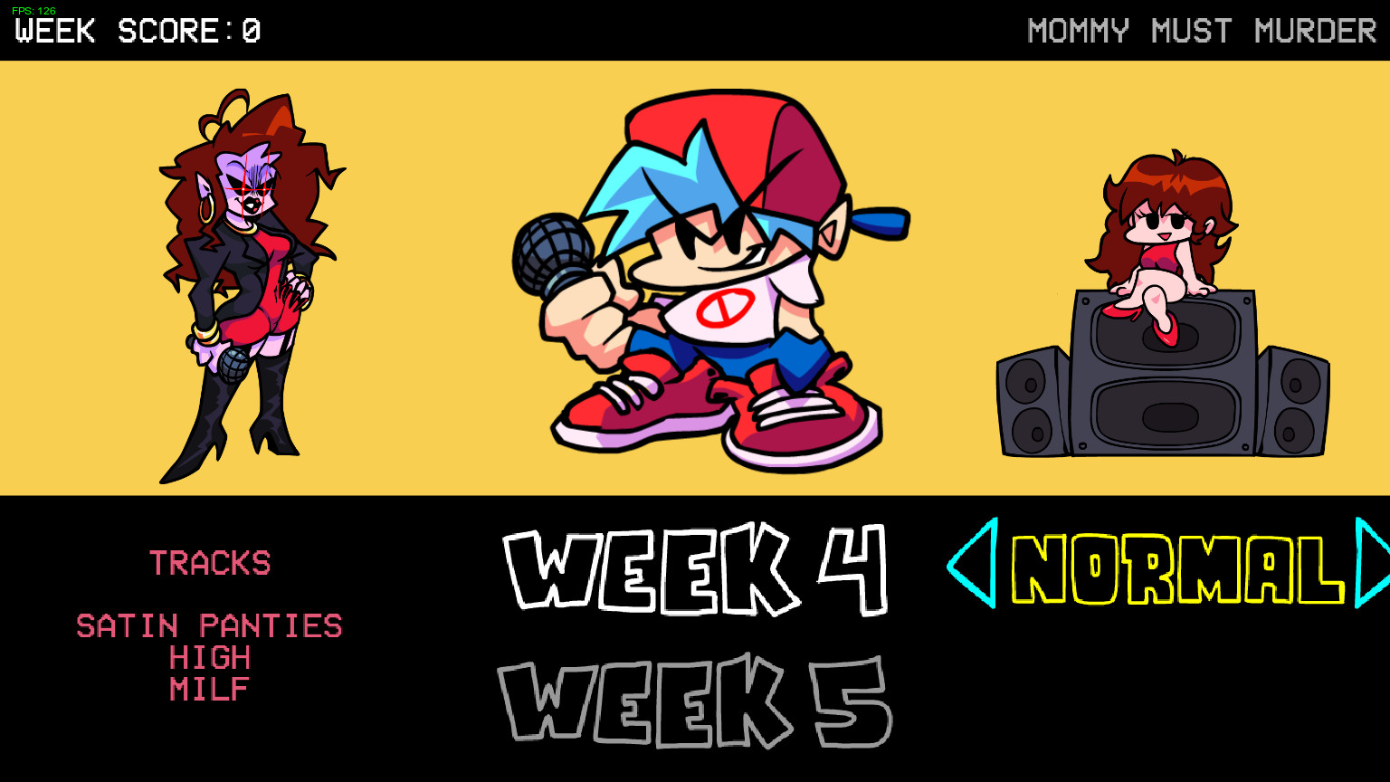 campaign menu UI characters with color! Mod for Friday Night Funkin ...