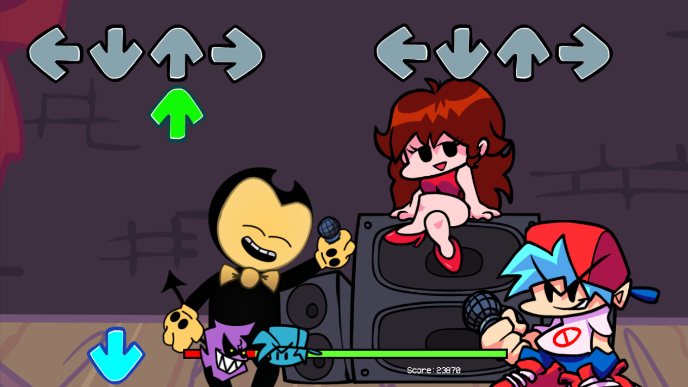 Bendy Over Daddy Dearest (FNF Skin Mod) [Friday Night Funkin'] [Mods]