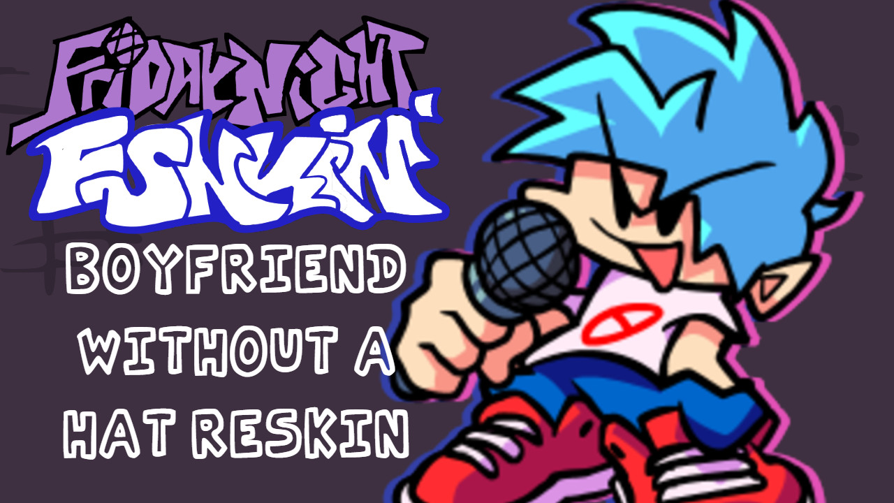 Boyfriend without a hat reskin! Mod for Friday Night Funkin' | FNF Mods