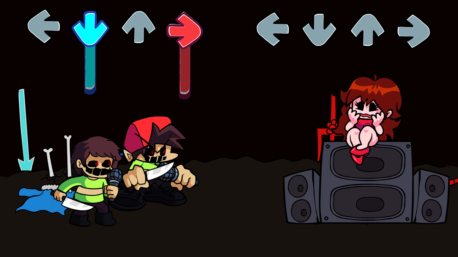 Bf Chara Mod for Friday Night Funkin' | FNF Mods