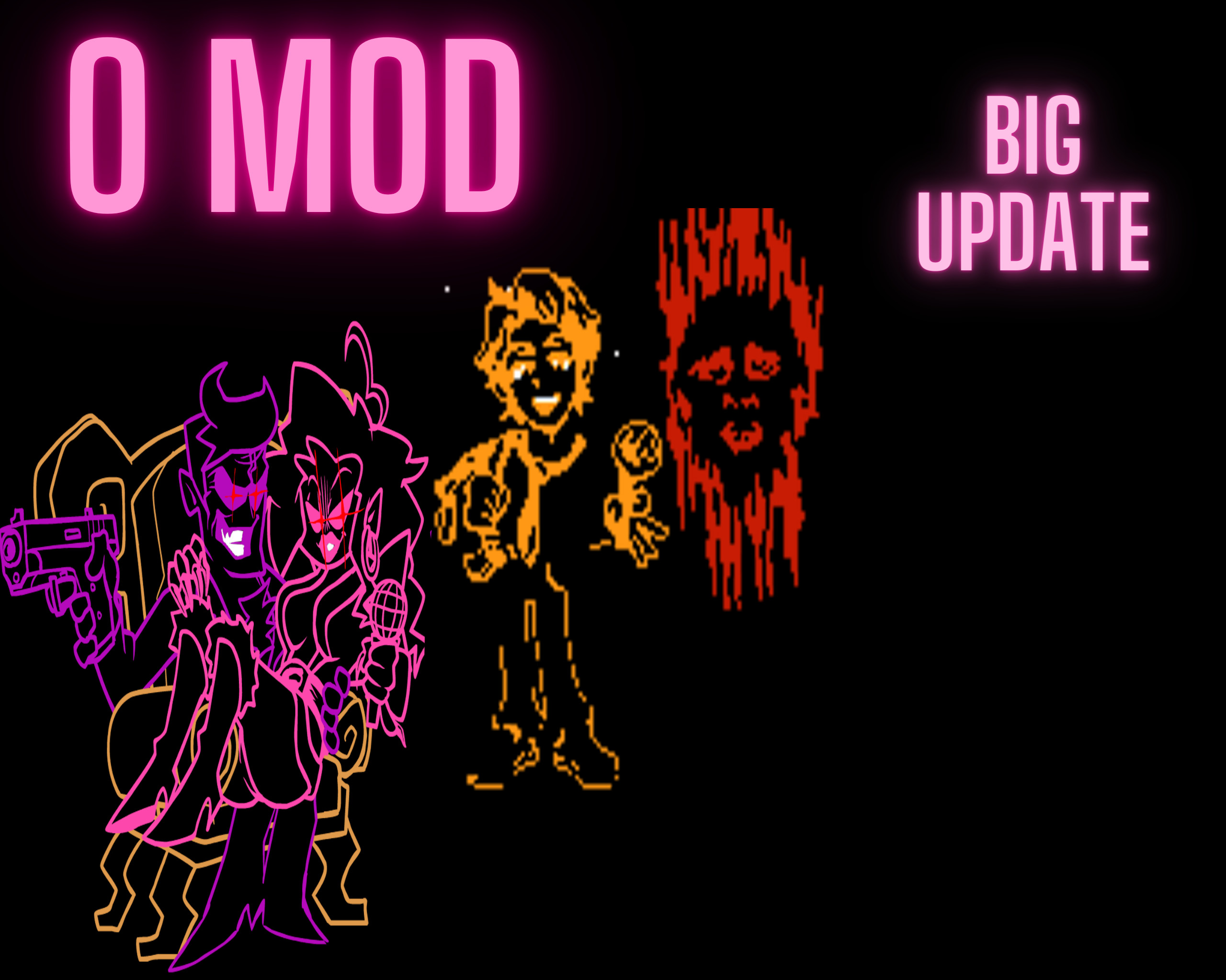 Outline Neon Mod Mod for Friday Night Funkin' | FNF Mods