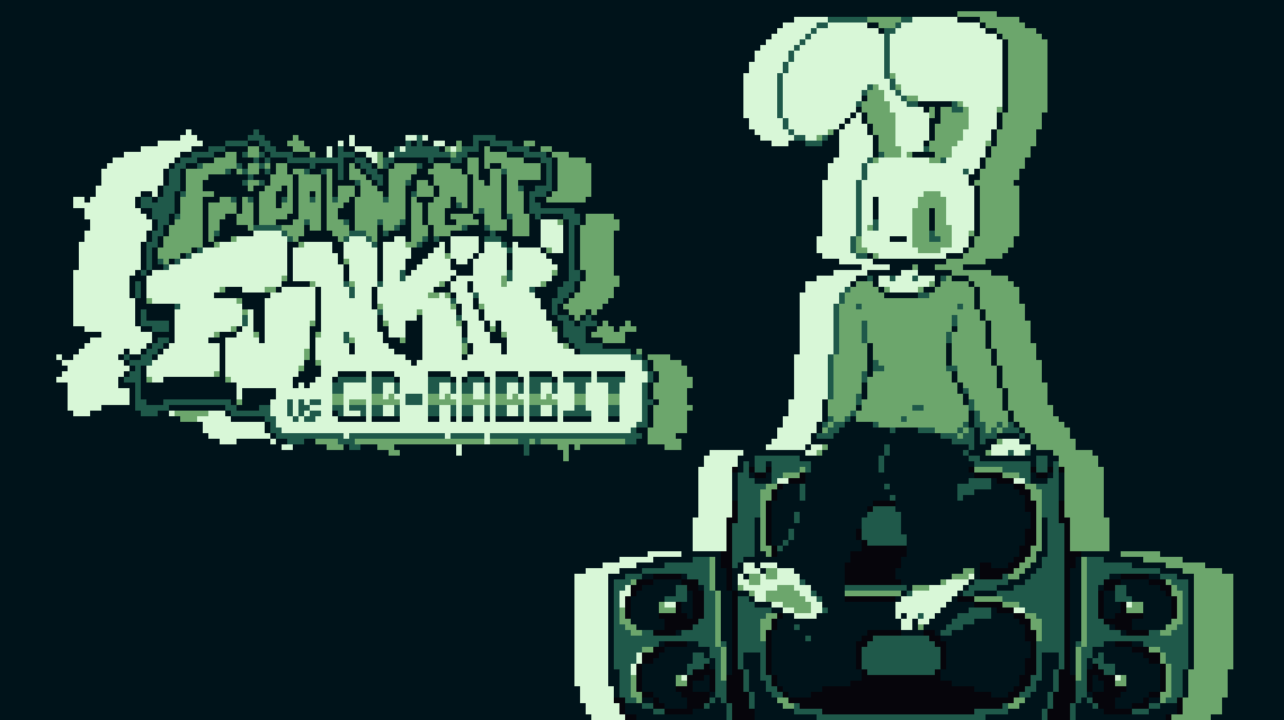 vs. GB-Rabbit (GB-Rabbit over Senpai) [Friday Night Funkin'] [Mods]