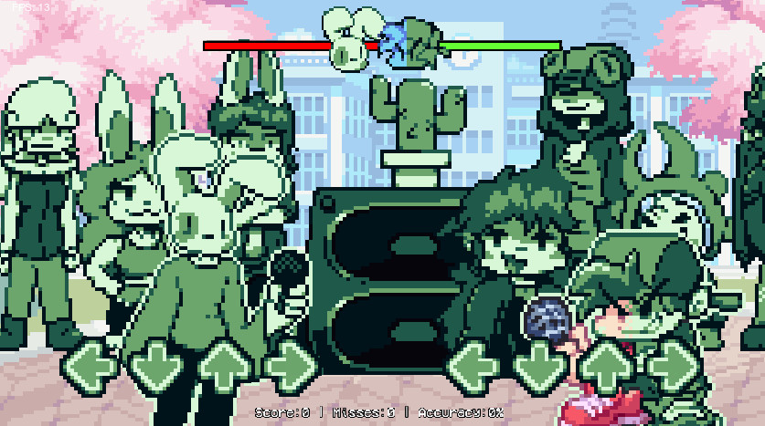 vs. GB-Rabbit (GB-Rabbit over Senpai) [Friday Night Funkin'] [Mods]