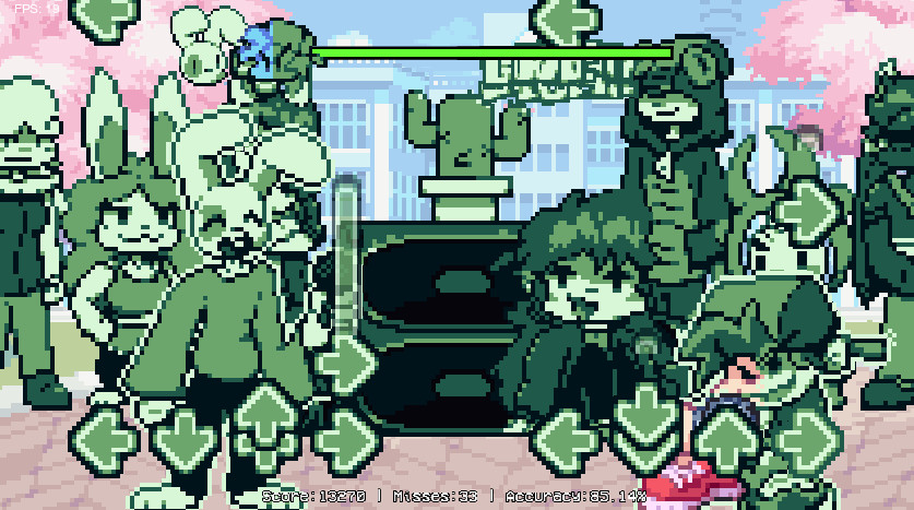 vs. GB-Rabbit (GB-Rabbit over Senpai) [Friday Night Funkin'] [Mods]