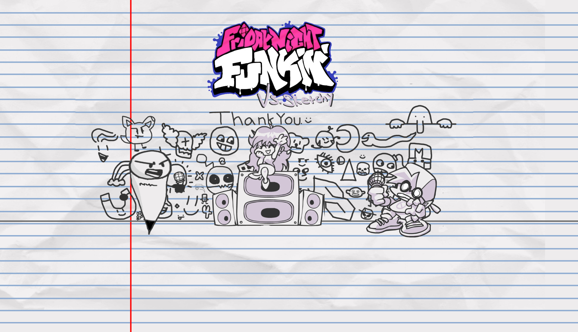 Vs Minus Sketchy Mod for Friday Night Funkin' | FNF Mods