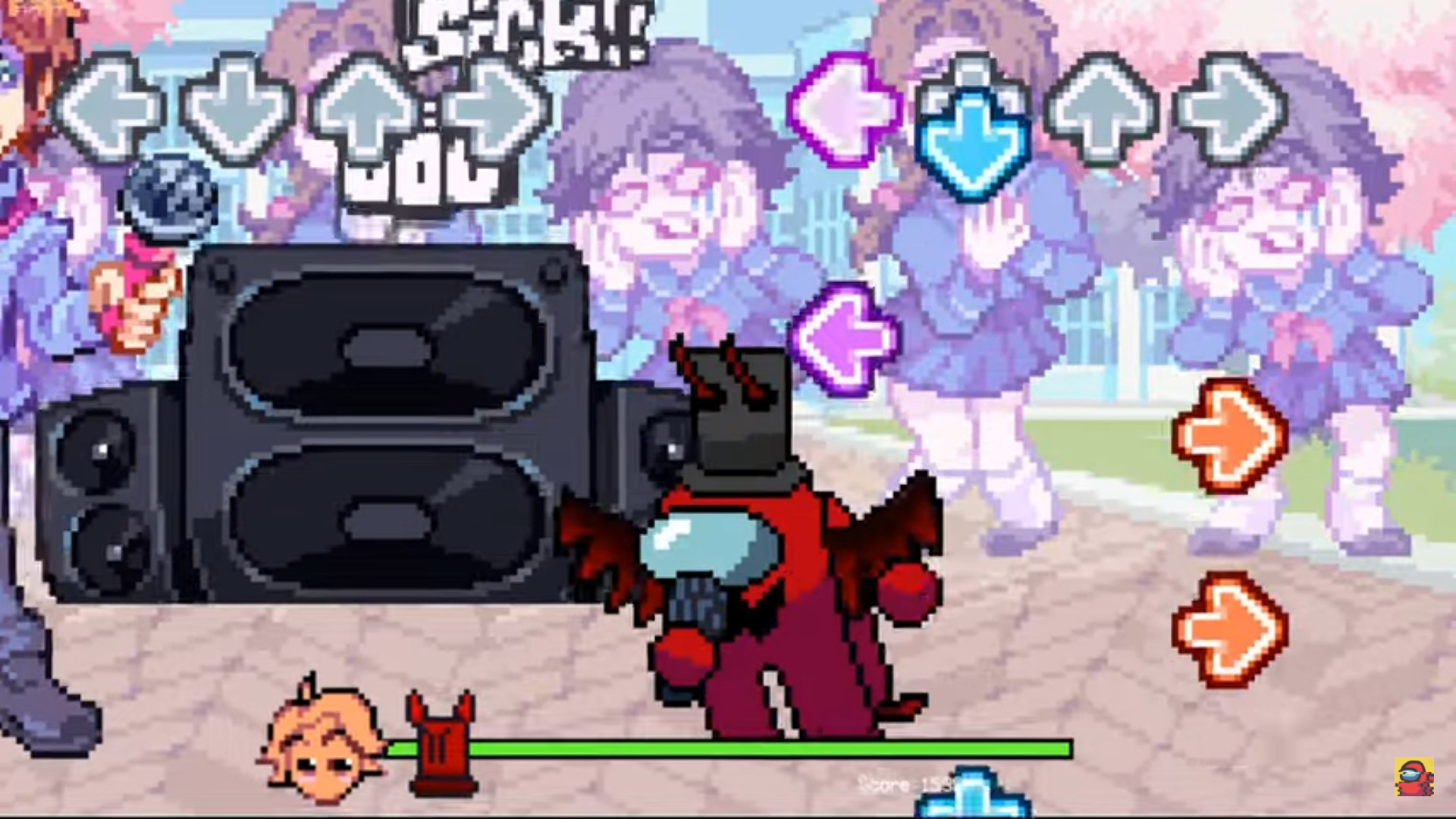 Red The Devil over BF Mod for Friday Night Funkin' | FNF Mods