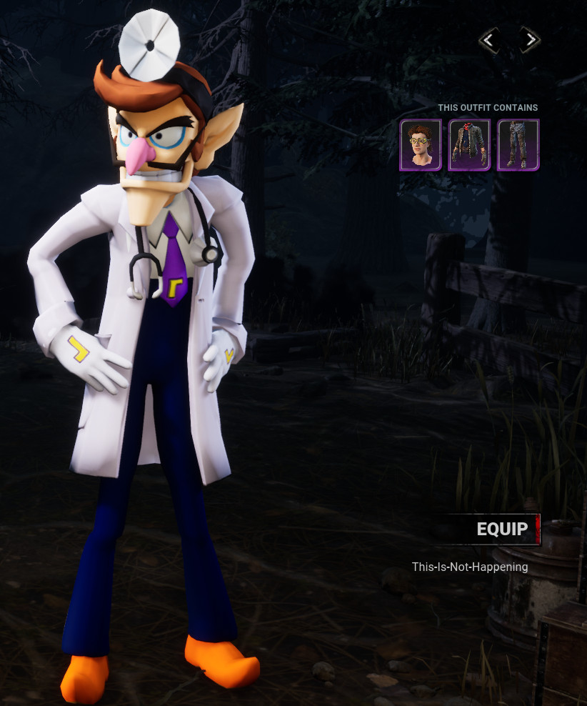 Waluigi over Steve Harrington Mod for Dead by Daylight | DBD Mods