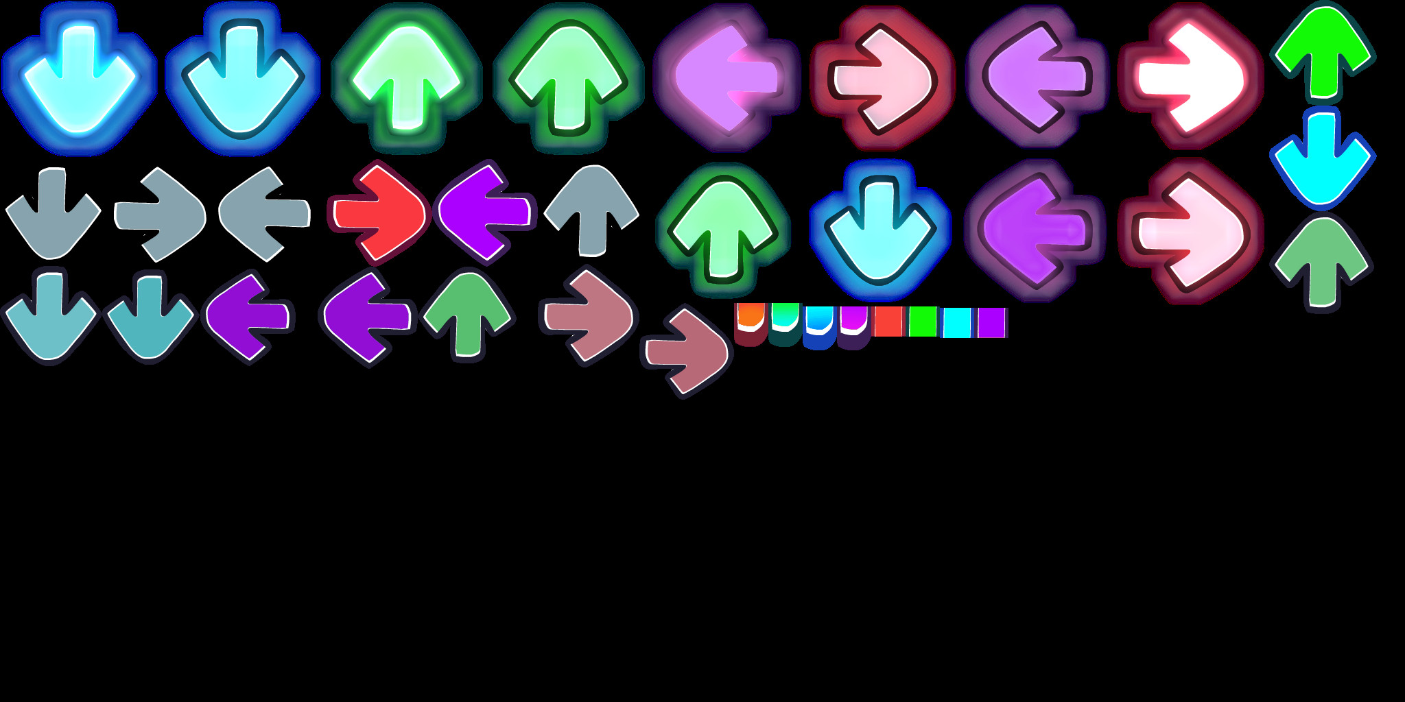 Color fading notes [Friday Night Funkin'] [Mods]