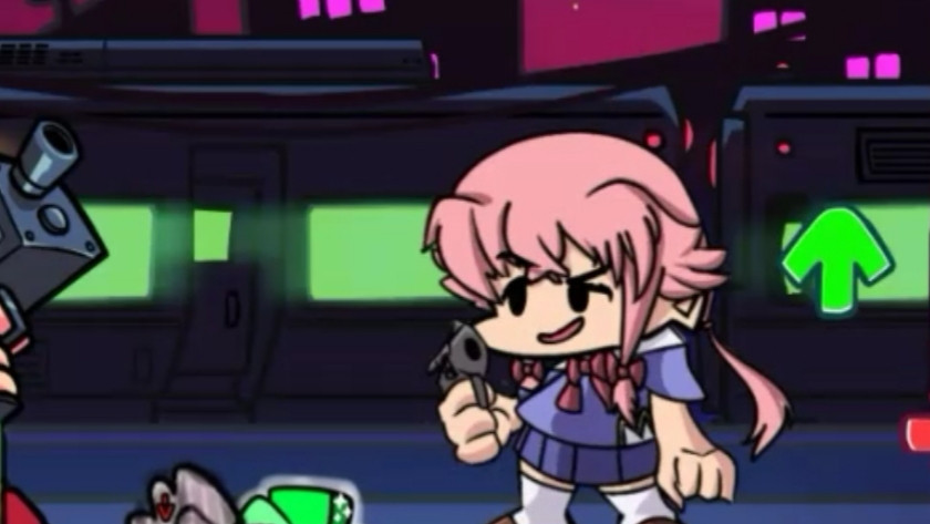 Yuno Gasai Texture BF Mod for Friday Night Funkin' | FNF Mods