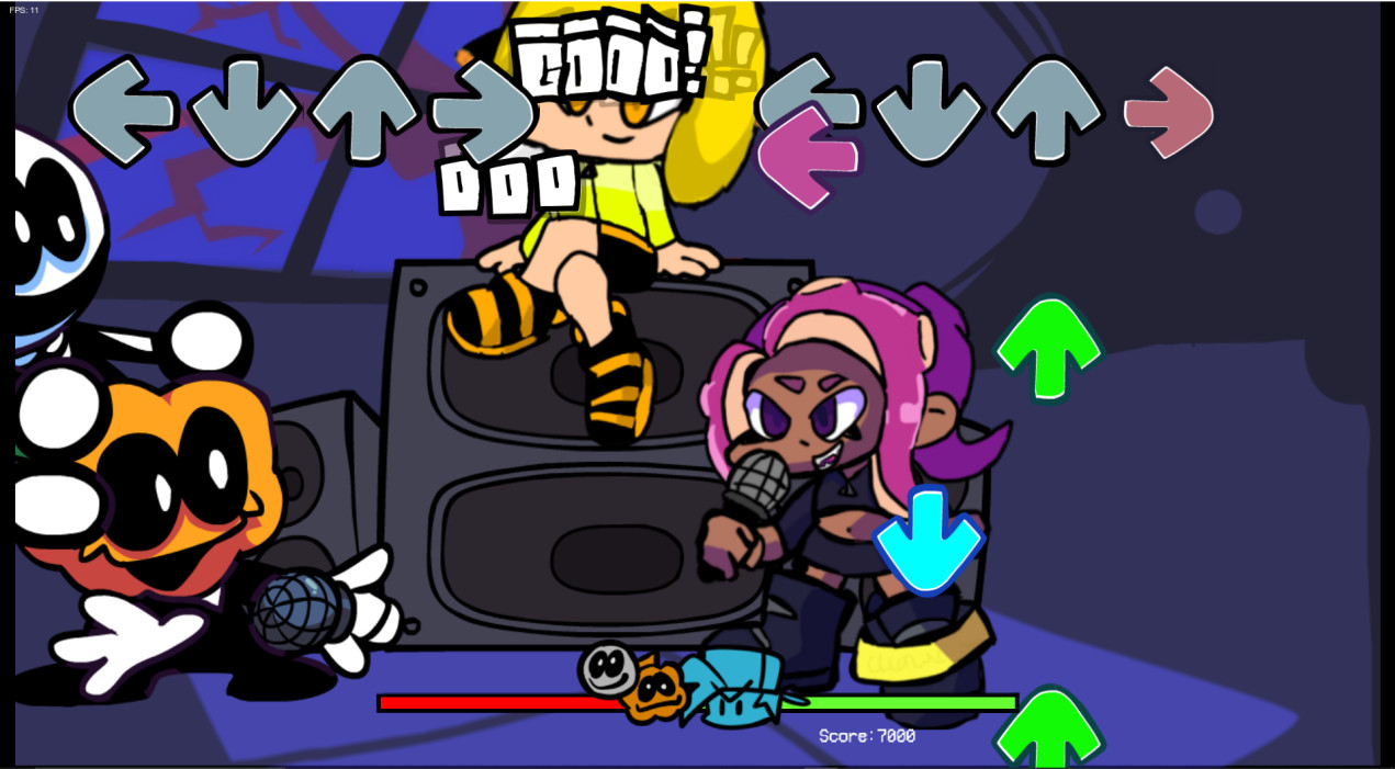 Agent 8 Over Boyfriend Mod for Friday Night Funkin' | FNF Mods