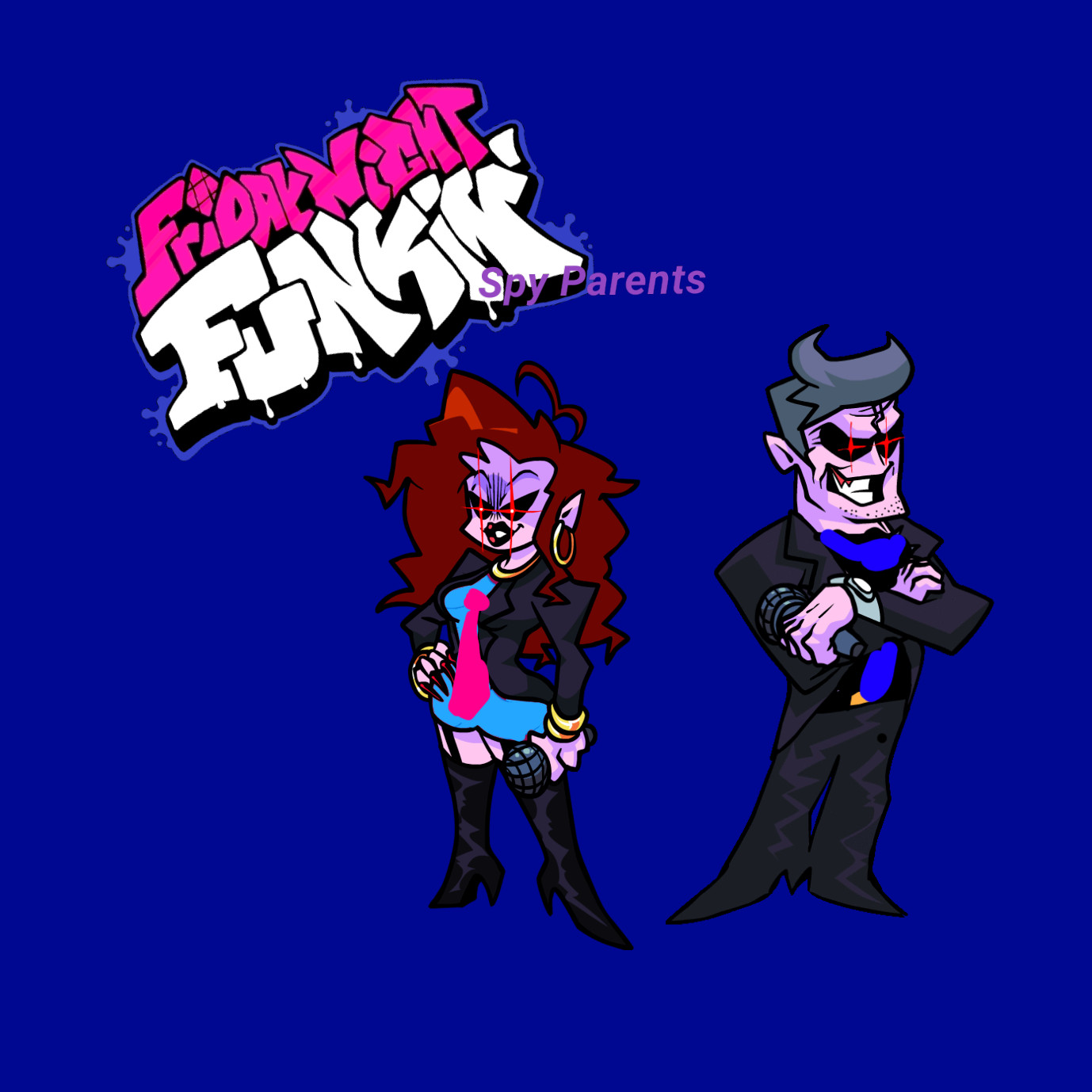 Friday night funkin. Spy Parents Mod for Friday Night Funkin' | FNF Mods