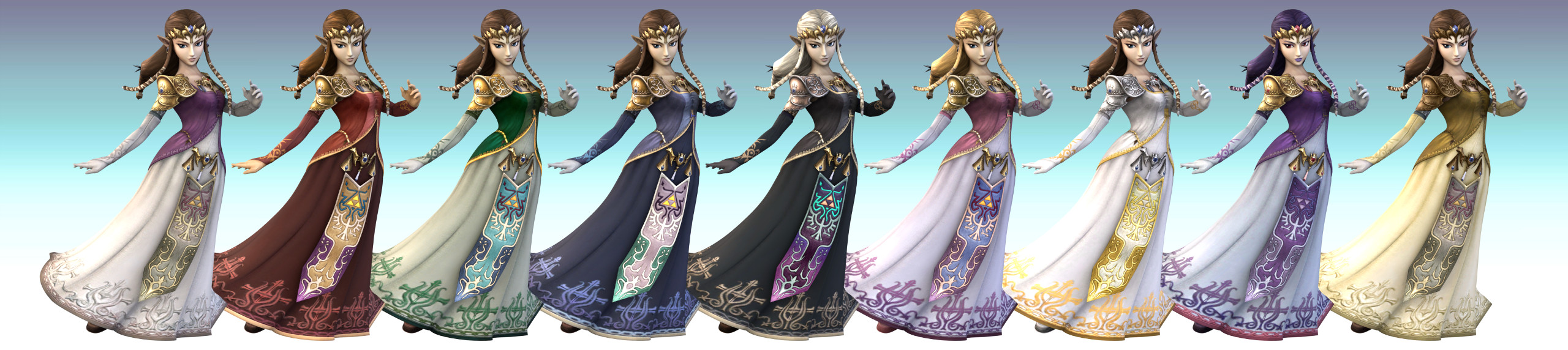 Zelda Brawl Pose Cosmetic Pack Mod for Super Smash Bros. Brawl | Brawl Mods
