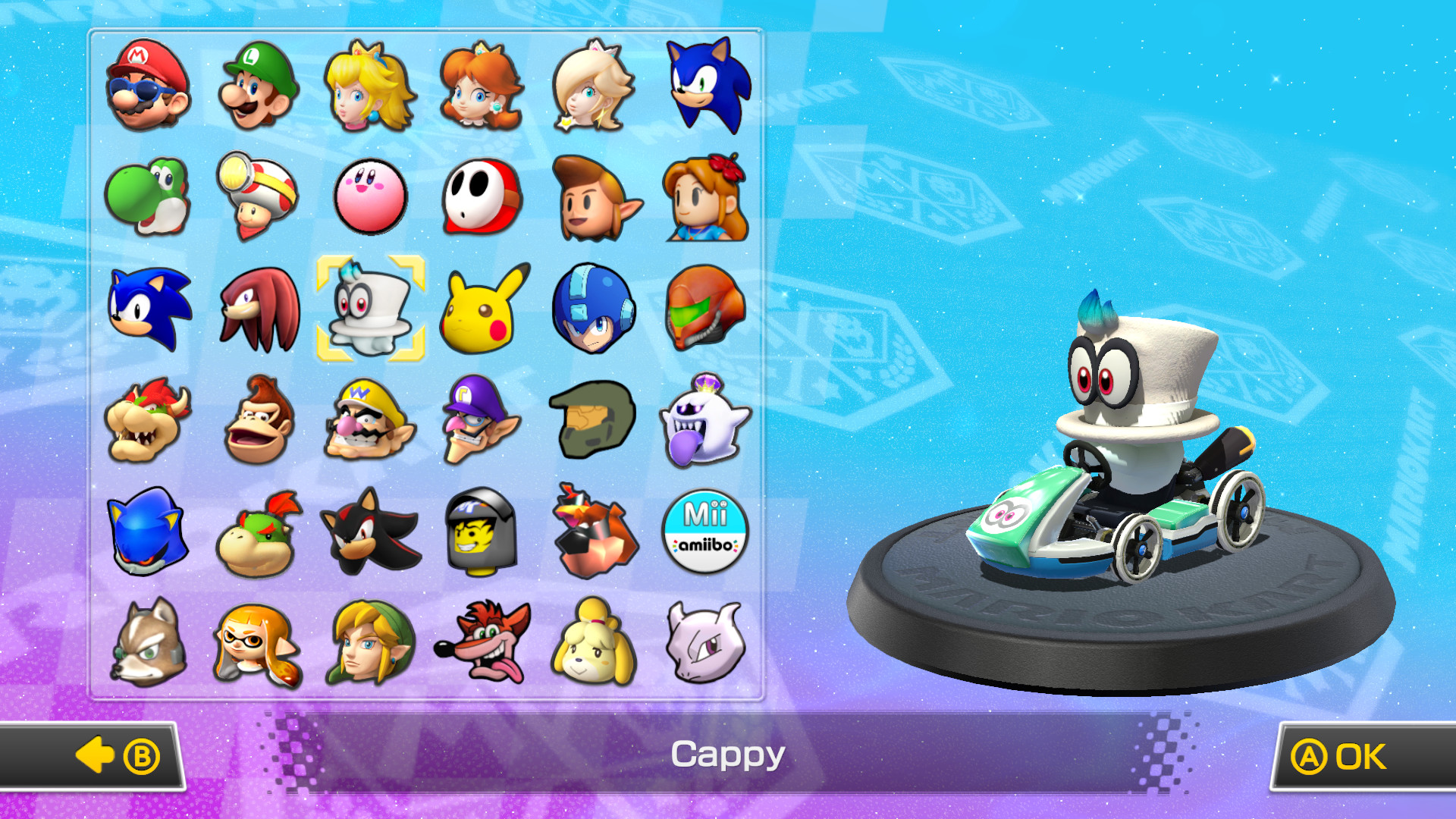 Cappy in MK8 Mod for Mario Kart 8 | MK8 Mods