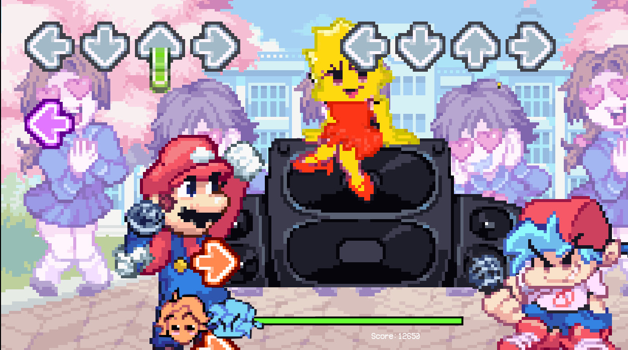 Lisa Simpson over GirlFriend Week 6 Mod for Friday Night Funkin' | FNF Mods