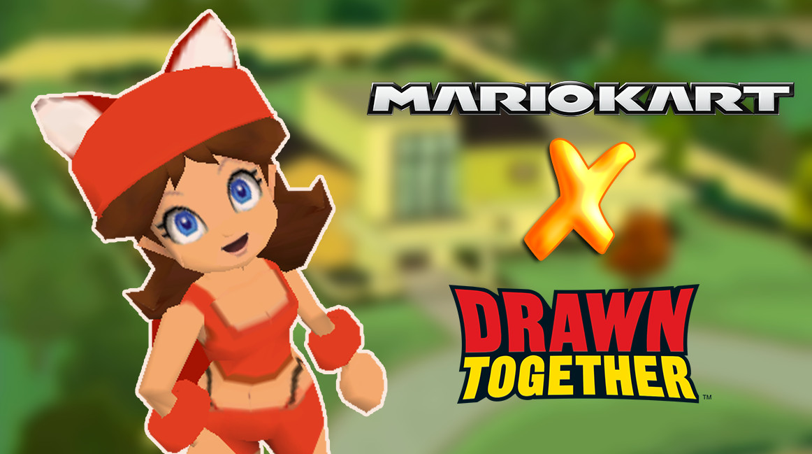 Daisy as Foxxy Love from Drawn Together Mod for Mario Kart Wii | MKWii Mods