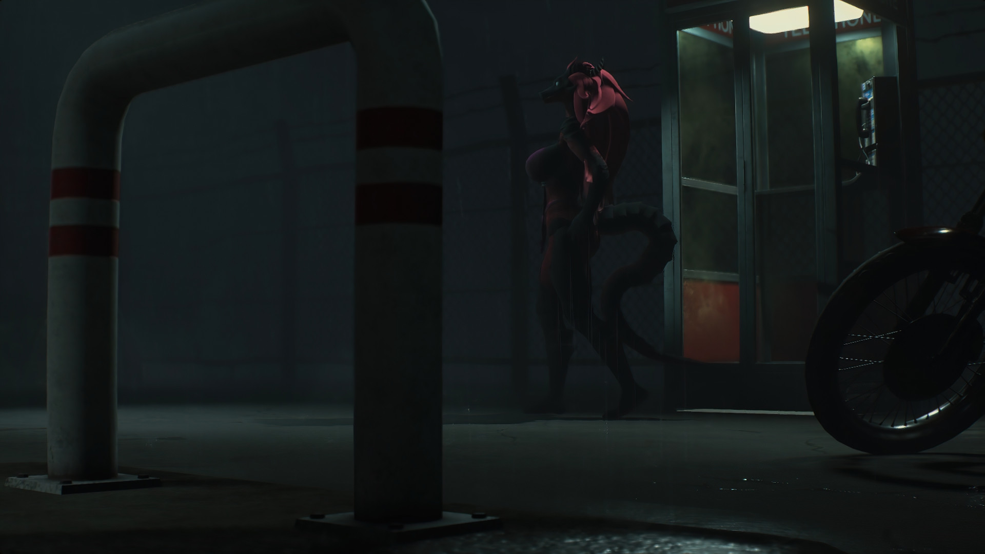 Agape the Dragon over Claire Noir Mod for Resident Evil 2 (2019) | RE2 Mods