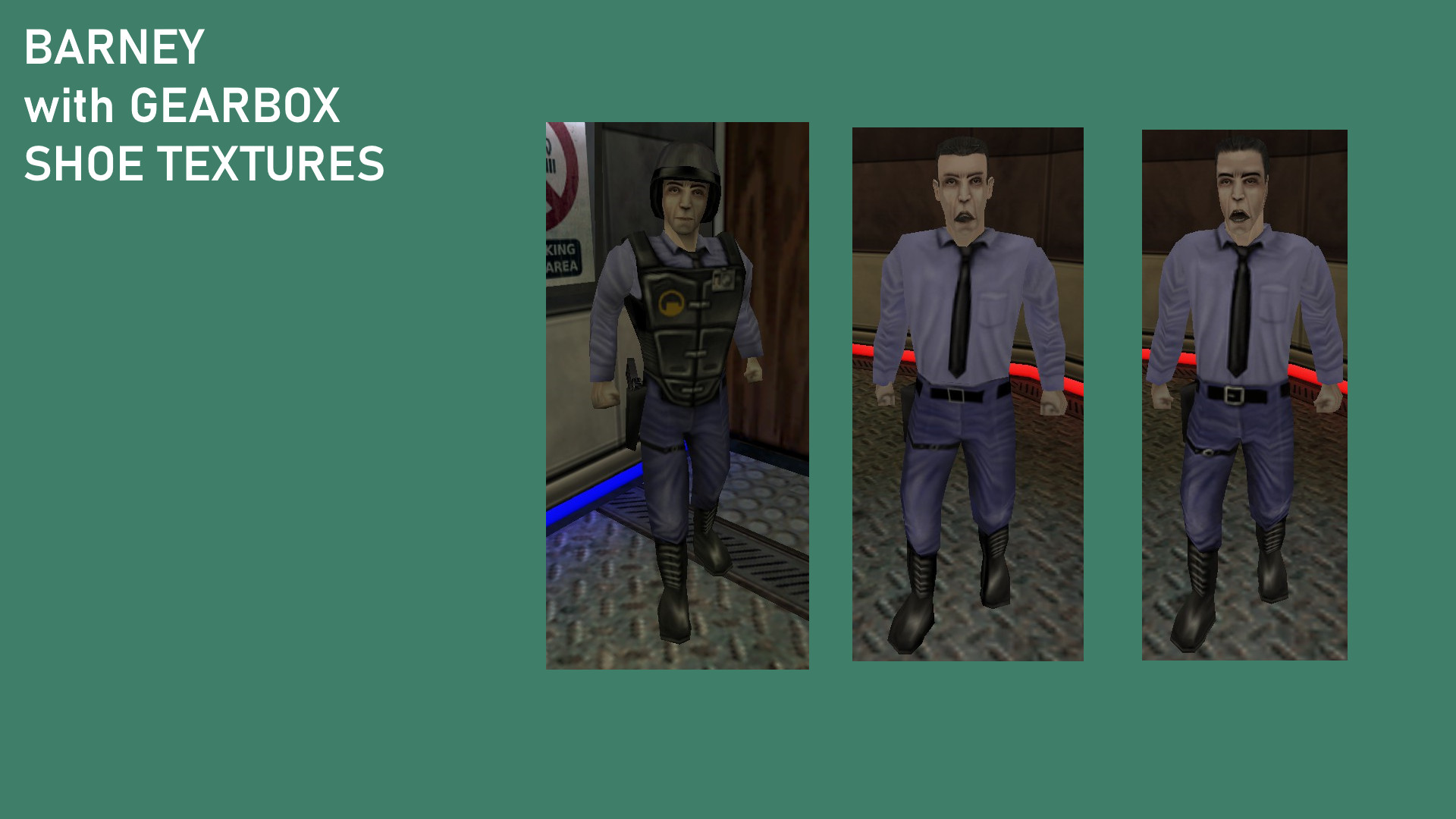 Security Guard Shoe Textures Fix Mod for Half-Life | HL Mods