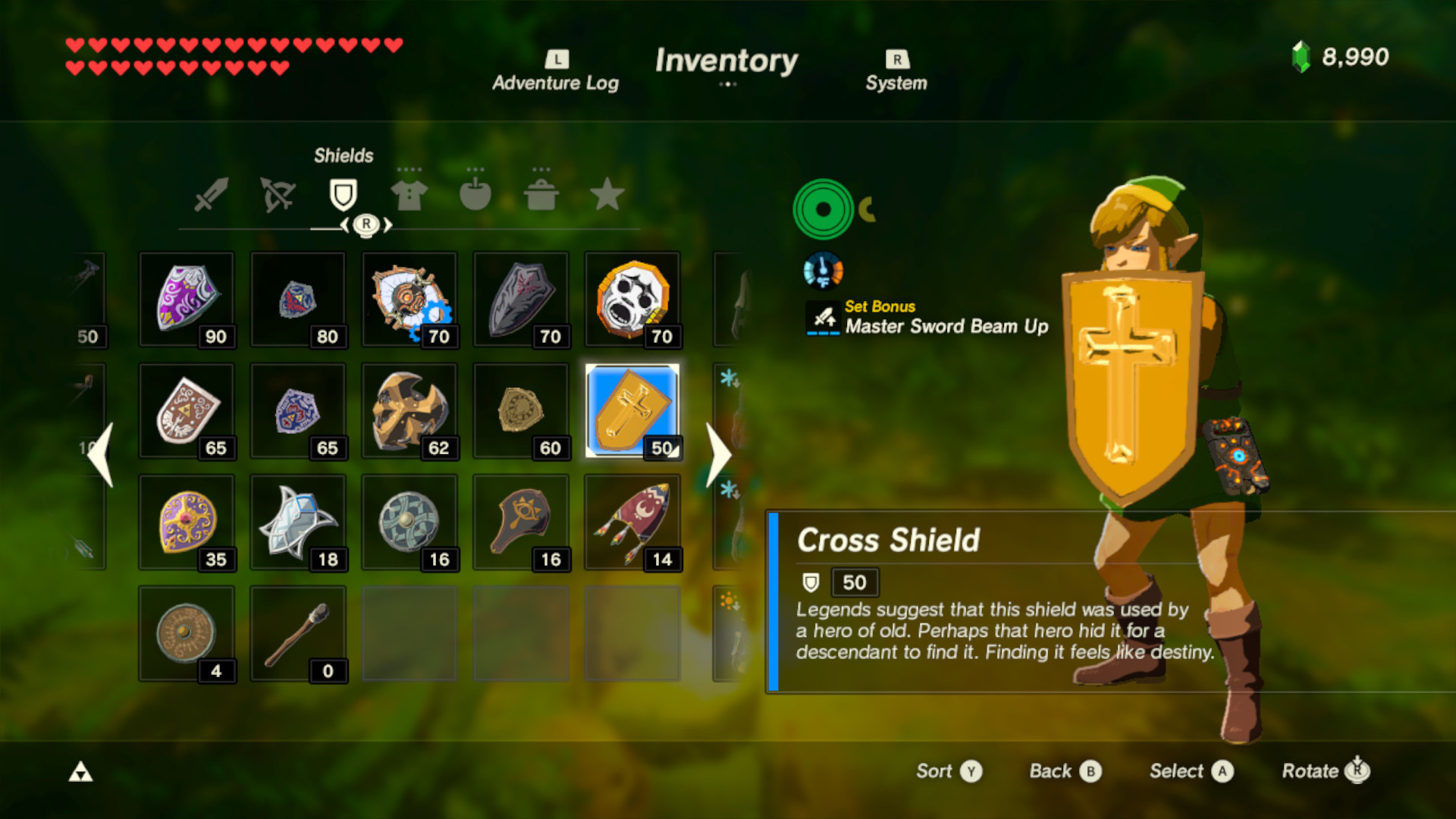 LoZ: Adventures of Link Cross Shield Mod for The Legend of Zelda ...