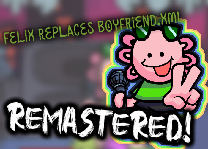 Felix The Axolotl as Boyfriend Mod (FNF) Mod for Friday Night Funkin ...