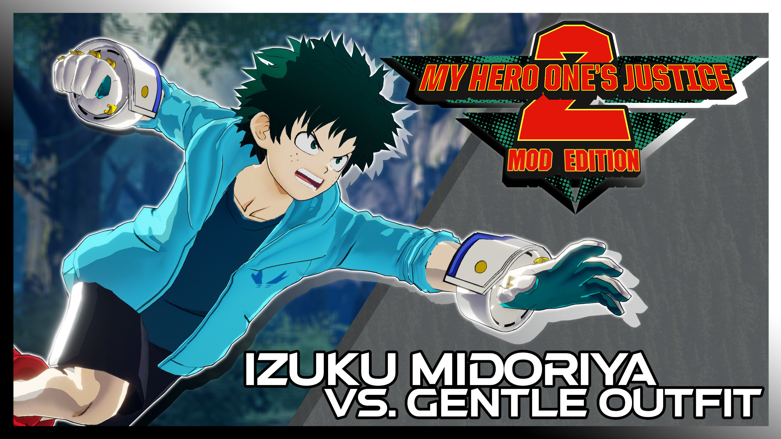 Deku VS Gentle Outfit Mod for My Hero One's Justice 2 | MHOJ2 Mods