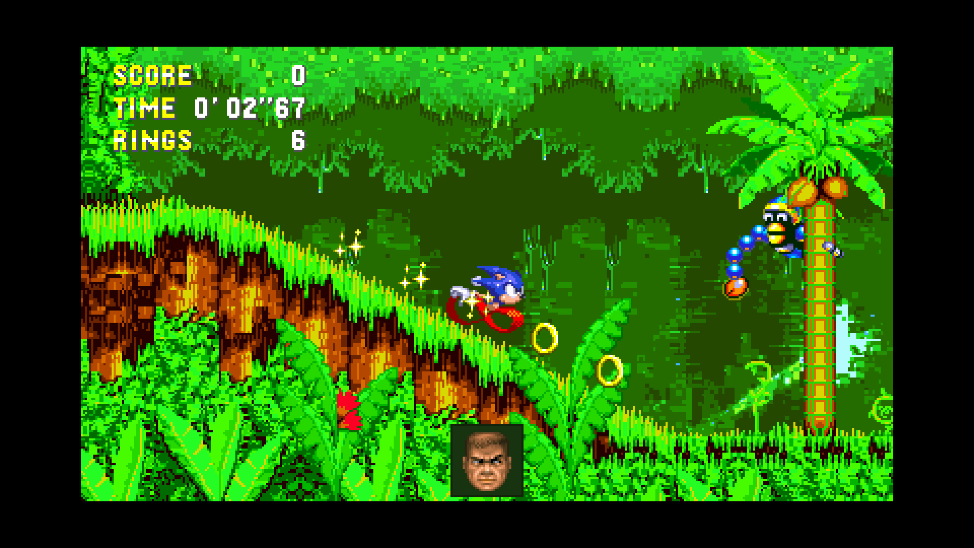 Doomguy Status Bar Face [Sonic 3 A.I.R.] [Mods]