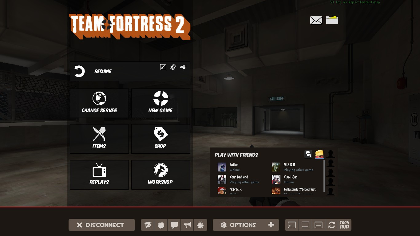 ToonHud old main menu Mod for Team Fortress 2 | TF2 Mods