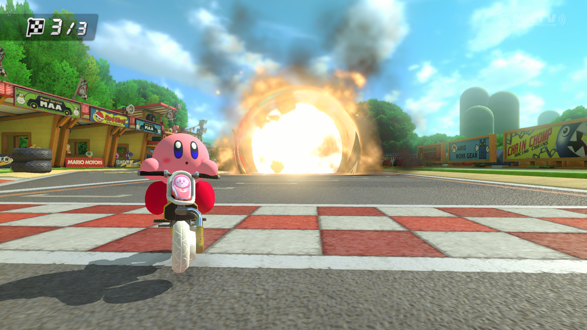 Kirby in MK8 Mod for Mario Kart 8 | MK8 Mods