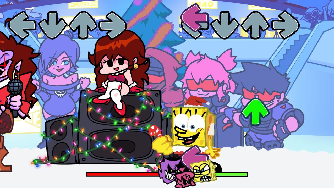 Spongebob as Bf (feat. patrick) Mod for Friday Night Funkin' | FNF Mods