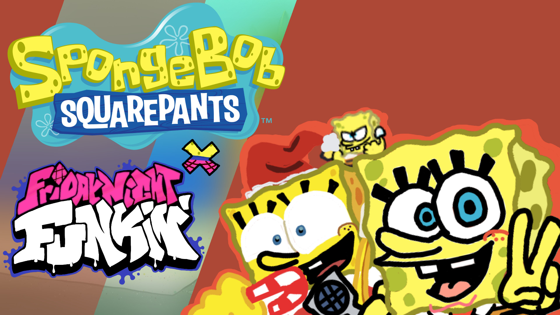 Spongebob as Bf (feat. patrick) Mod for Friday Night Funkin' | FNF Mods