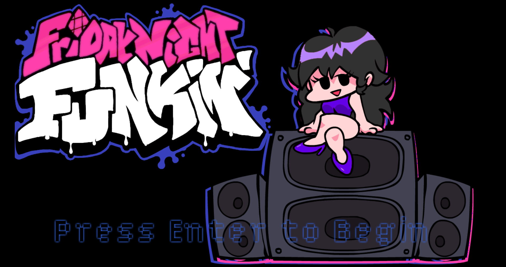 FNF - Neon Hairstyles Mod for Friday Night Funkin' | FNF Mods