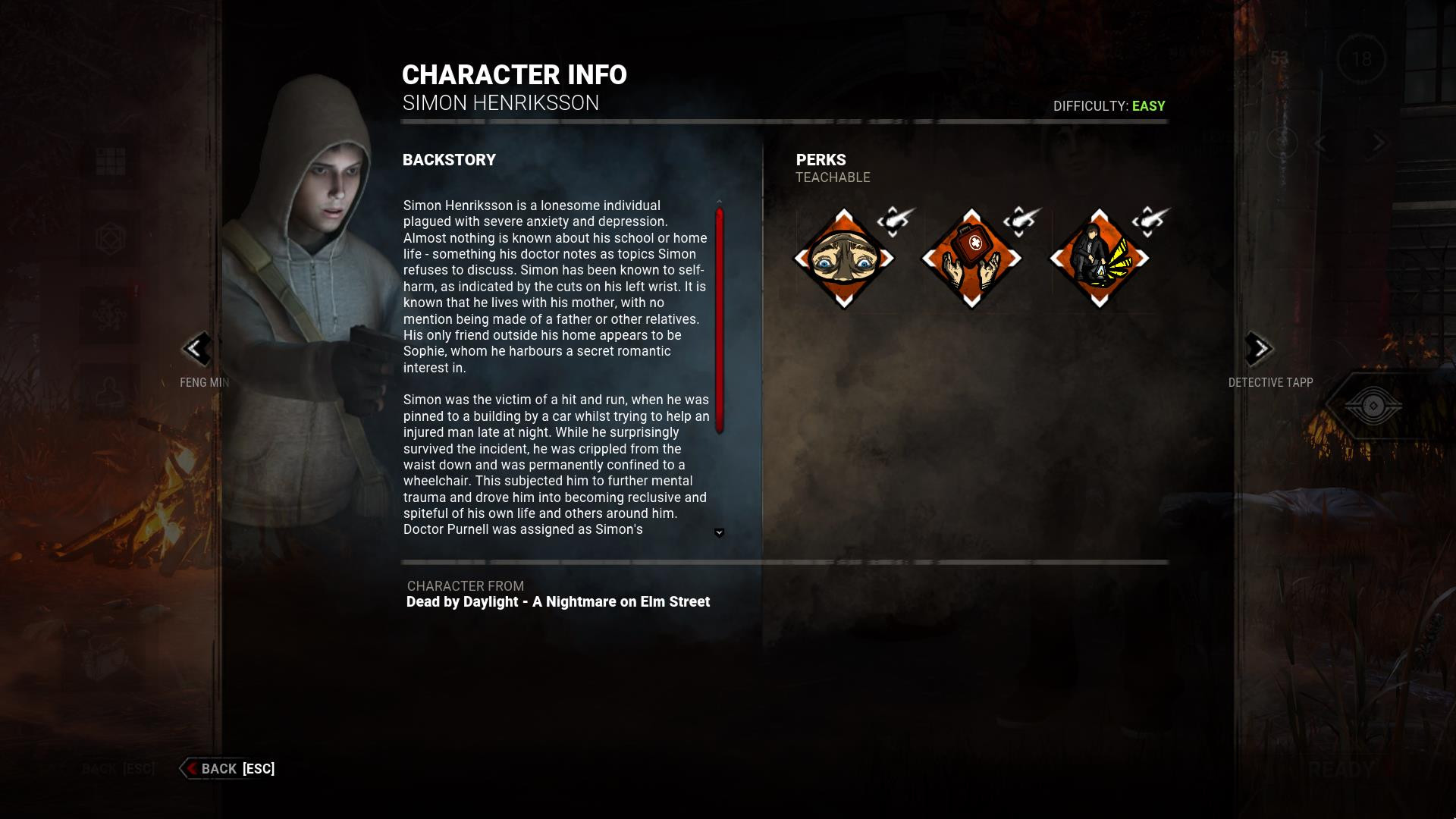 Simon Henriksson UI Mod for Dead by Daylight | DBD Mods