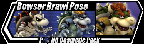 Bowser Brawl Pose Cosmetic Pack Mod for Super Smash Bros. Brawl | Brawl ...