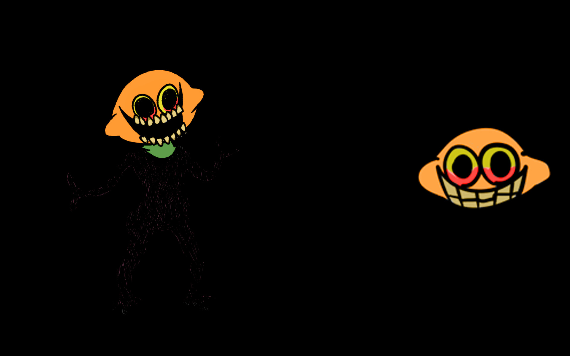 Orange Demon (Monster Recolor) [Friday Night Funkin'] [Mods]