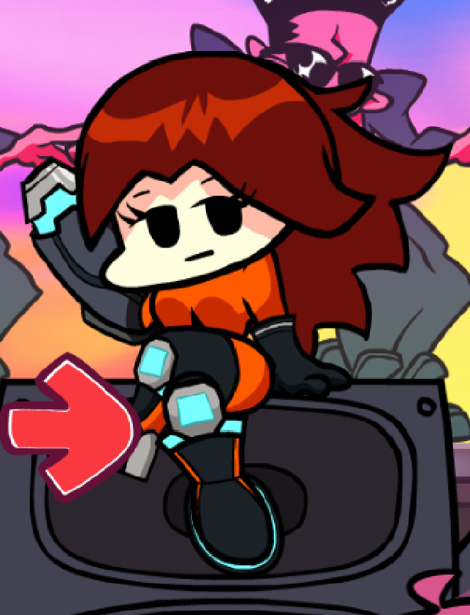 Mii Gunner (SSB4) over GF Mod for Friday Night Funkin' | FNF Mods