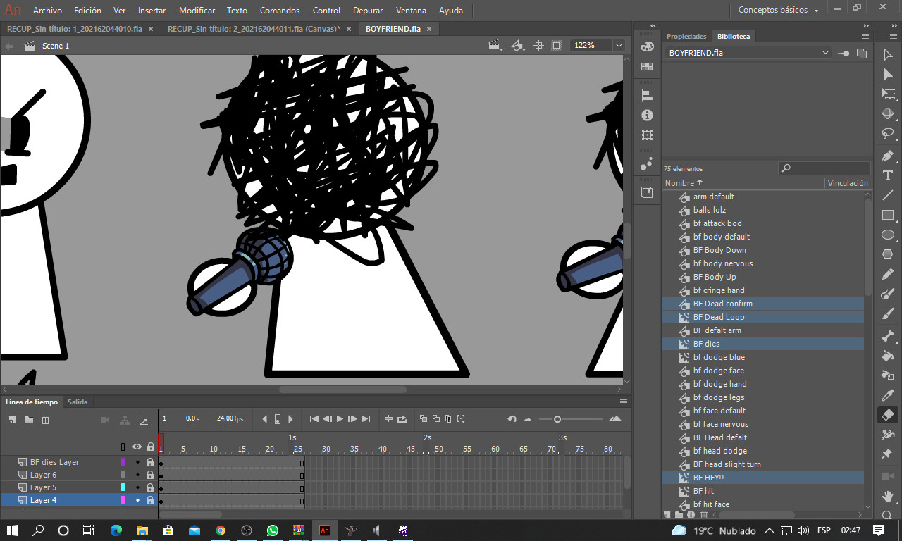 Boyfriend pero es bob phase 2 [Friday Night Funkin'] [Mods]