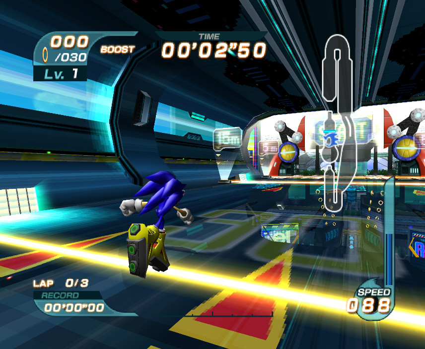 Sonic Styled Advantage S Mod for Sonic Riders (GameCube) | SR-GC Mods