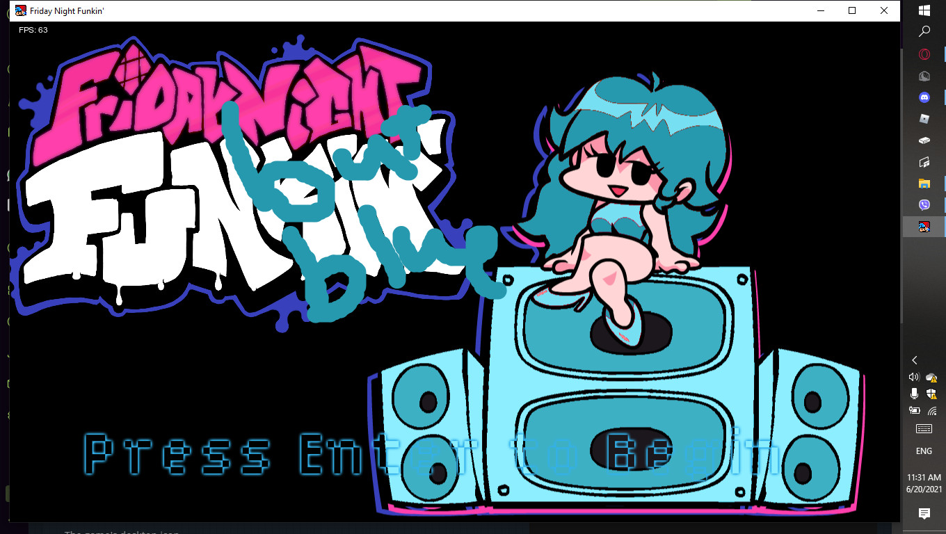 FNF But its Blue? Mod for Friday Night Funkin' | FNF Mods