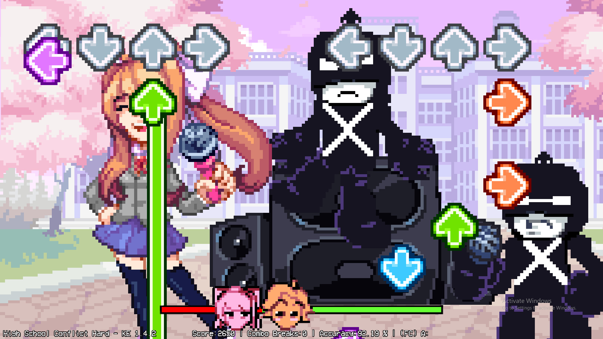 pixel skittles over pixel gf [Friday Night Funkin'] [Mods]