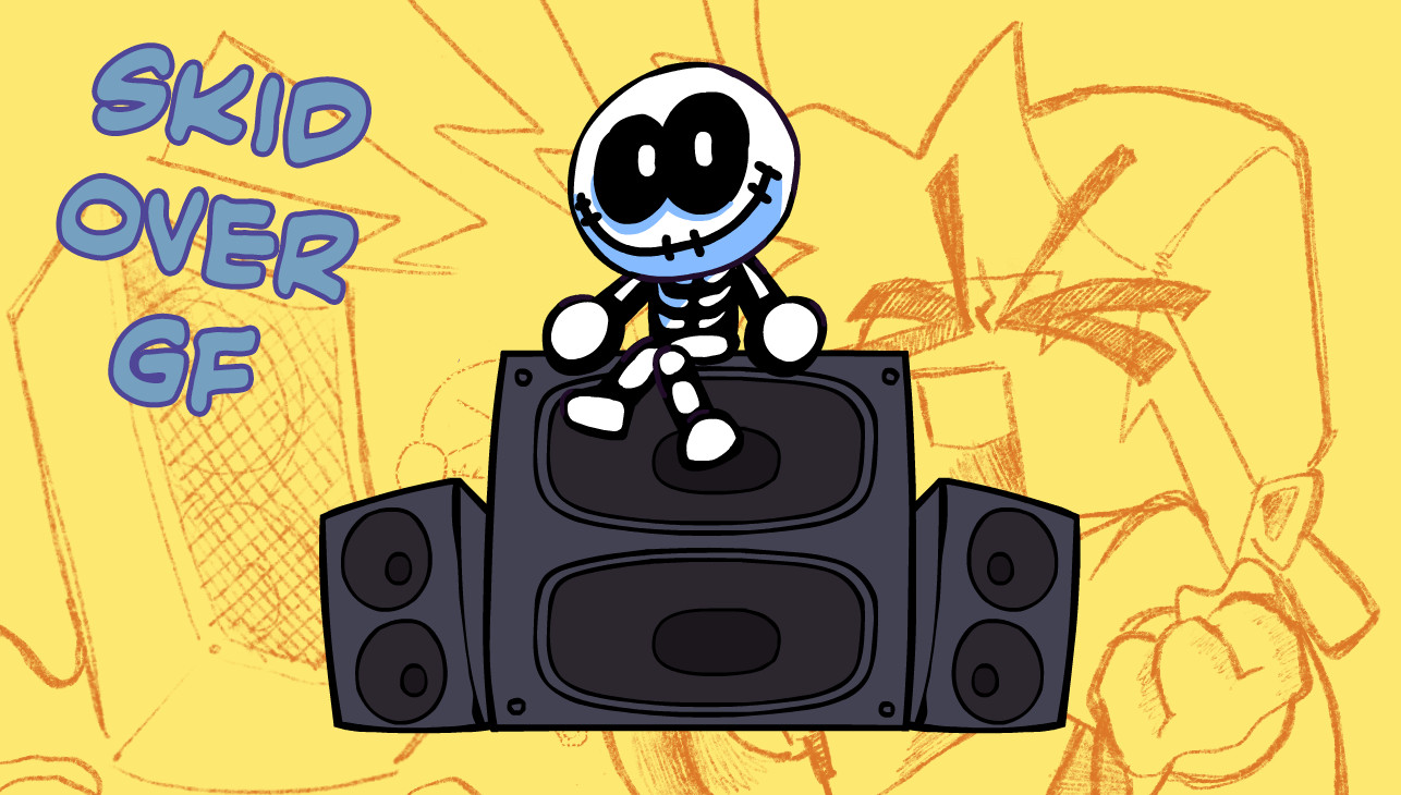 Skid over Girlfriend (GF) Mod for Friday Night Funkin' | FNF Mods