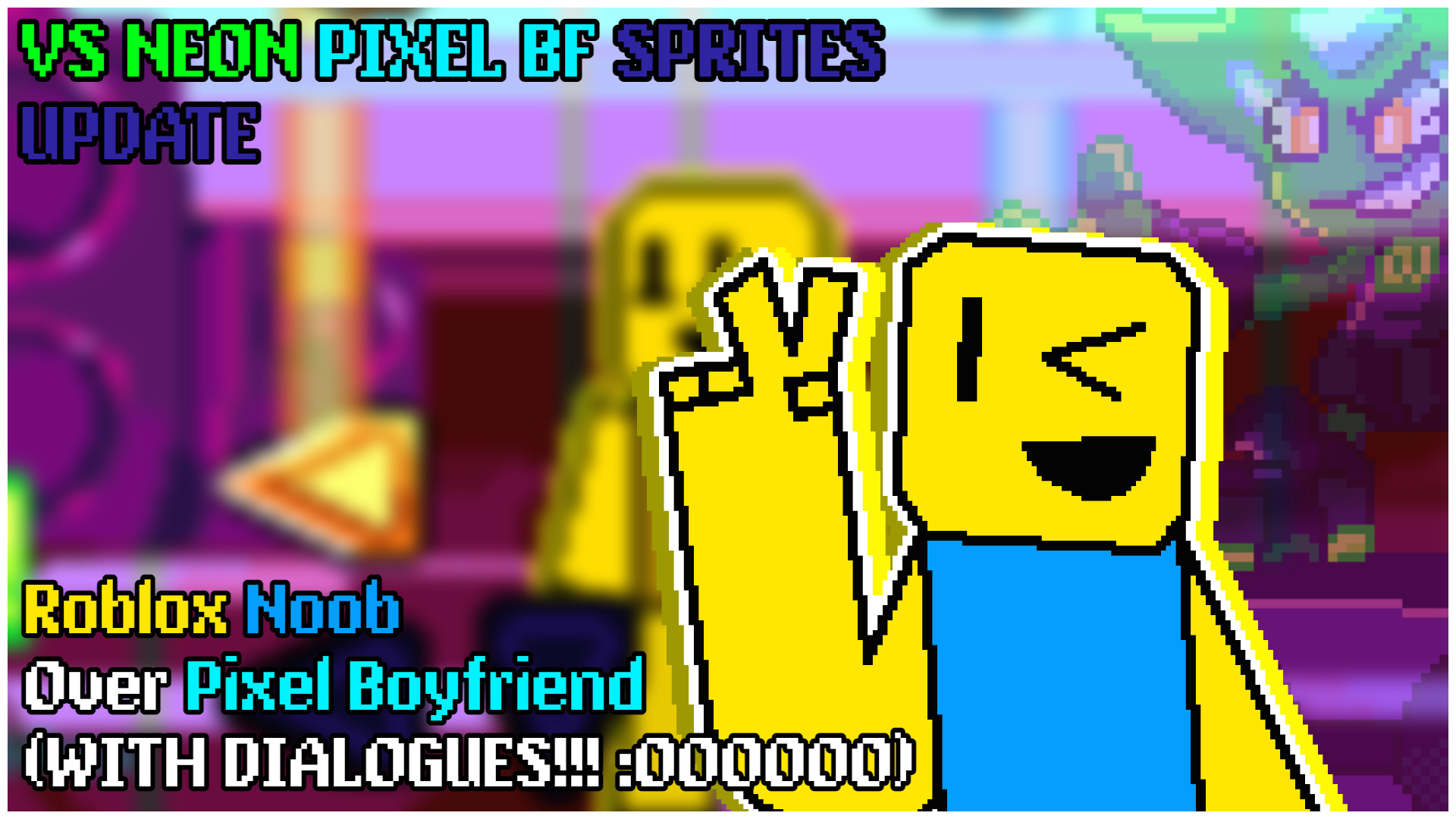 Pixel Noob Over Pixel Boyfriend (WITH DIALOGUES!) Mod for Friday Night ...