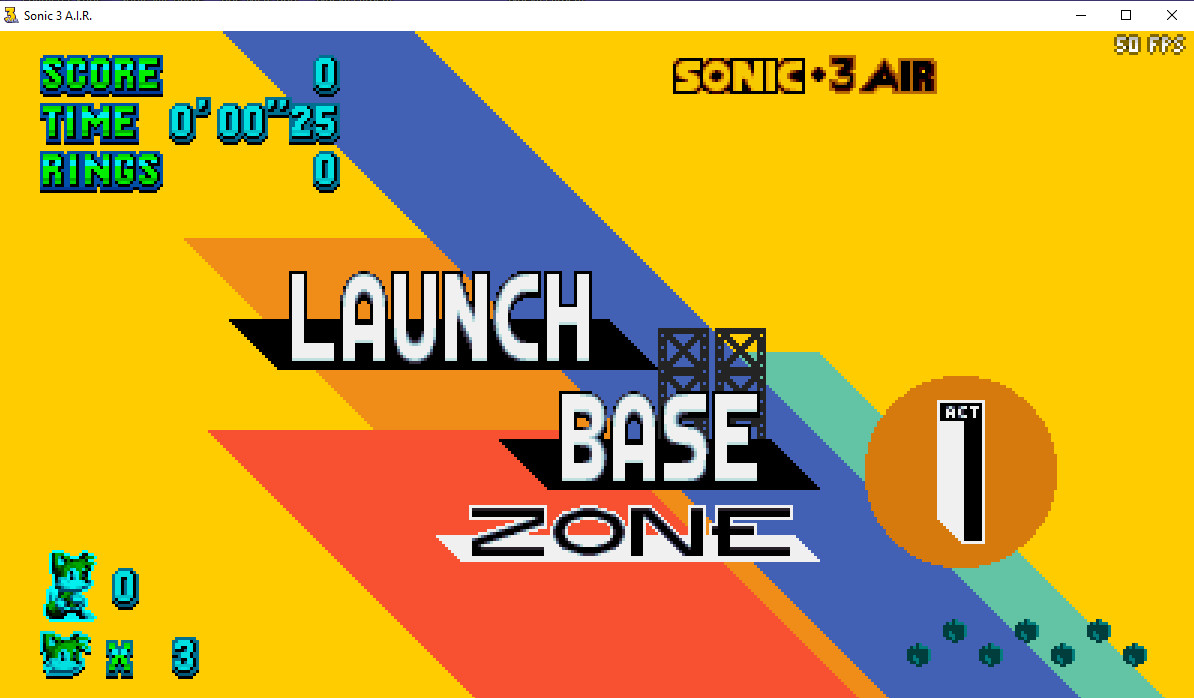 Sonic Mania Style Title Cards Mod for Sonic 3 A.I.R. | S3AIR Mods
