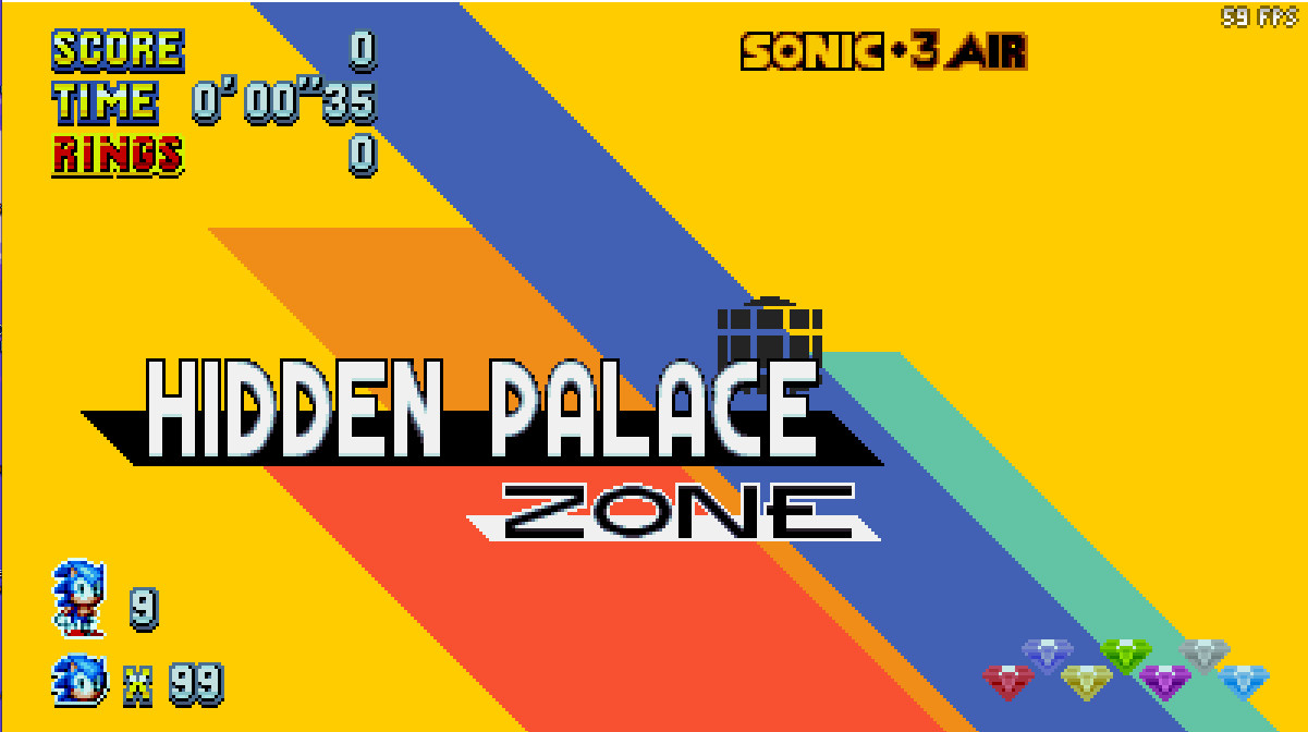 Sonic Mania Style Title Cards Mod for Sonic 3 A.I.R. | S3AIR Mods