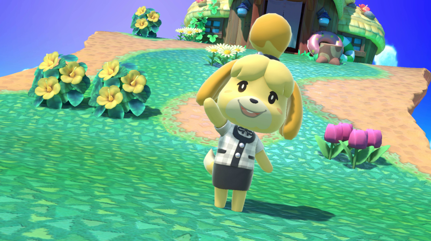 Black and White Isabelle [Super Smash Bros. Ultimate] [Mods]