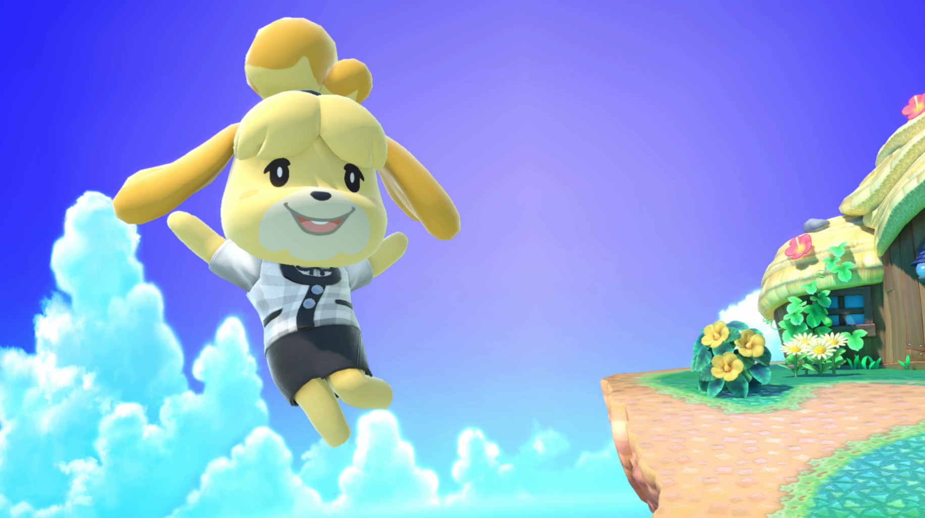 Black and White Isabelle [Super Smash Bros. Ultimate] [Mods]