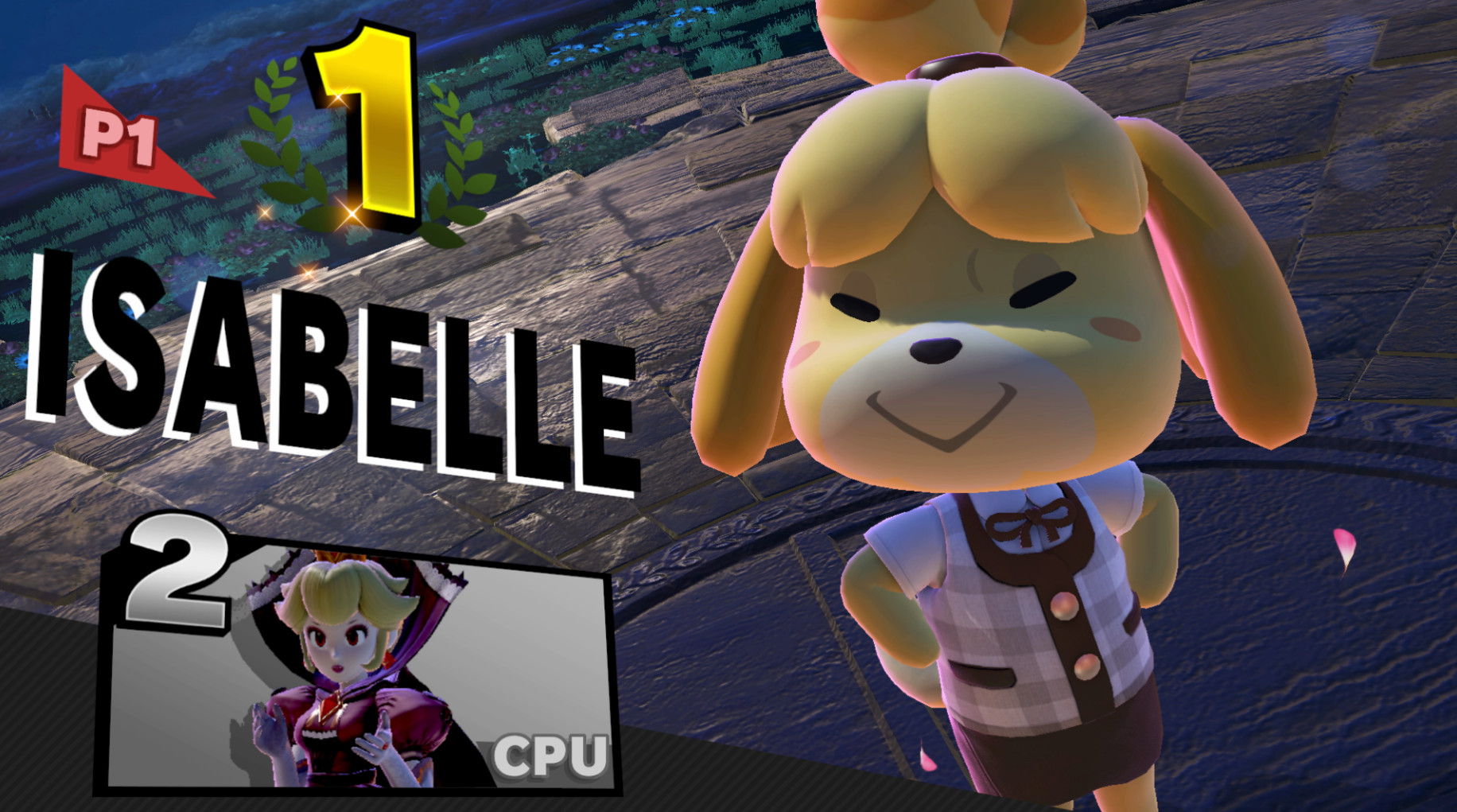 Black and White Isabelle [Super Smash Bros. Ultimate] [Mods]
