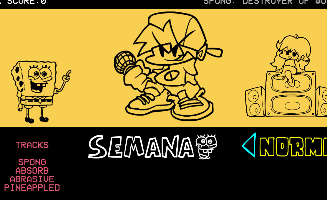 VS. Spong PT-BR Translation Mod for Friday Night Funkin' | FNF Mods