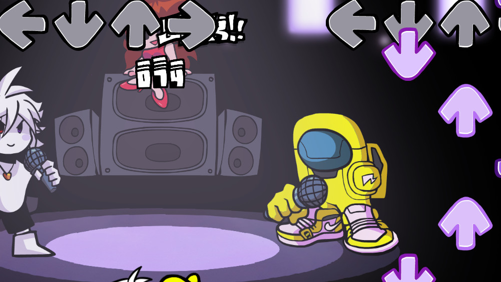 Yellow sussy bf (among us drip yellow) [Friday Night Funkin'] [Mods]