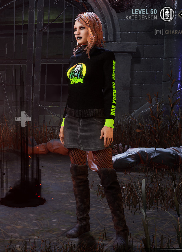 Goth Rob Zombie outfit - Kate Denson [Dead by Daylight] [Mods]