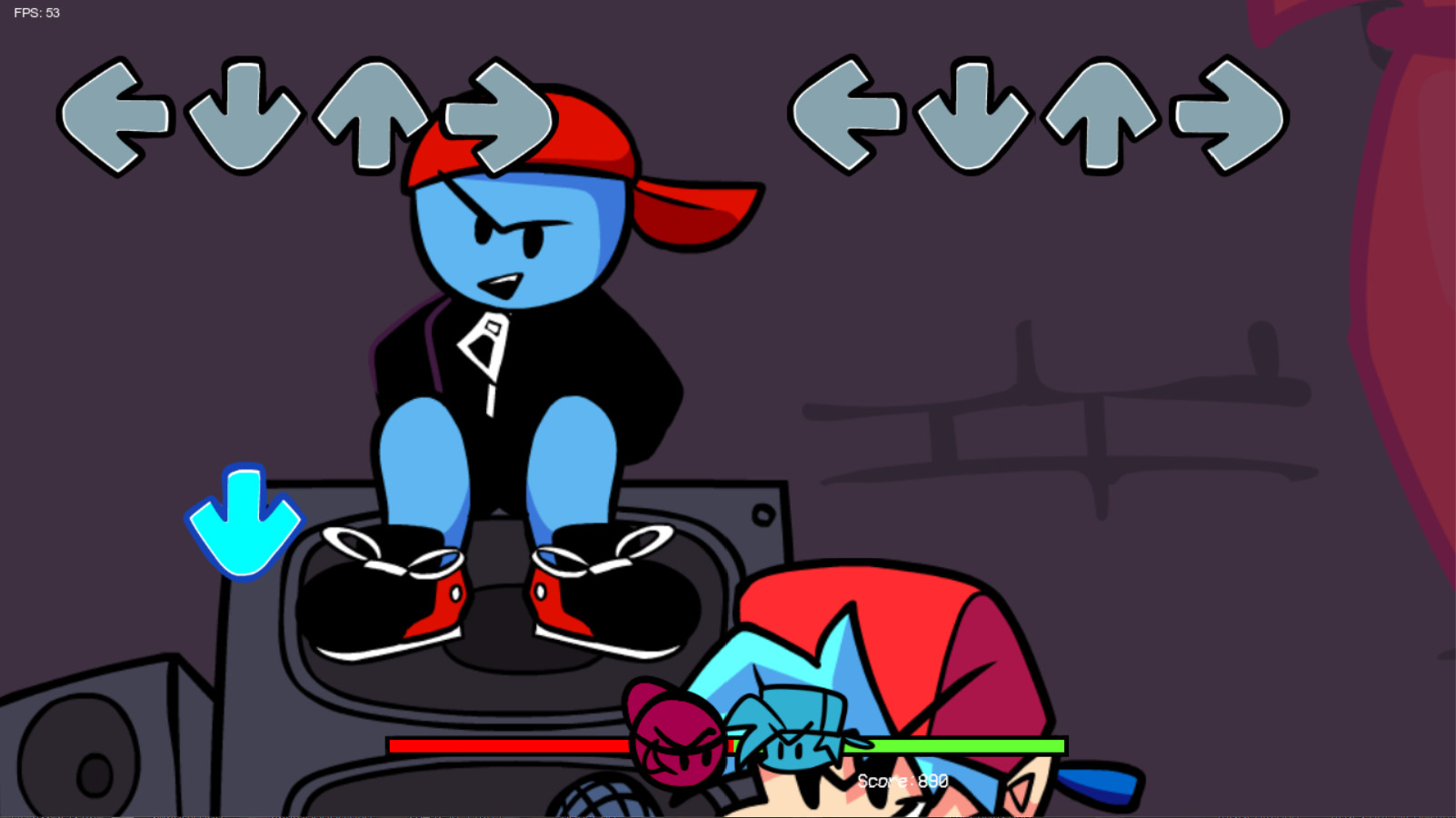 Mean BF over GF Mod for Friday Night Funkin' | FNF Mods